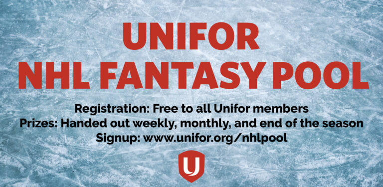 Unifor NHL Fantasy Hockey Pool - Unifor Local 88