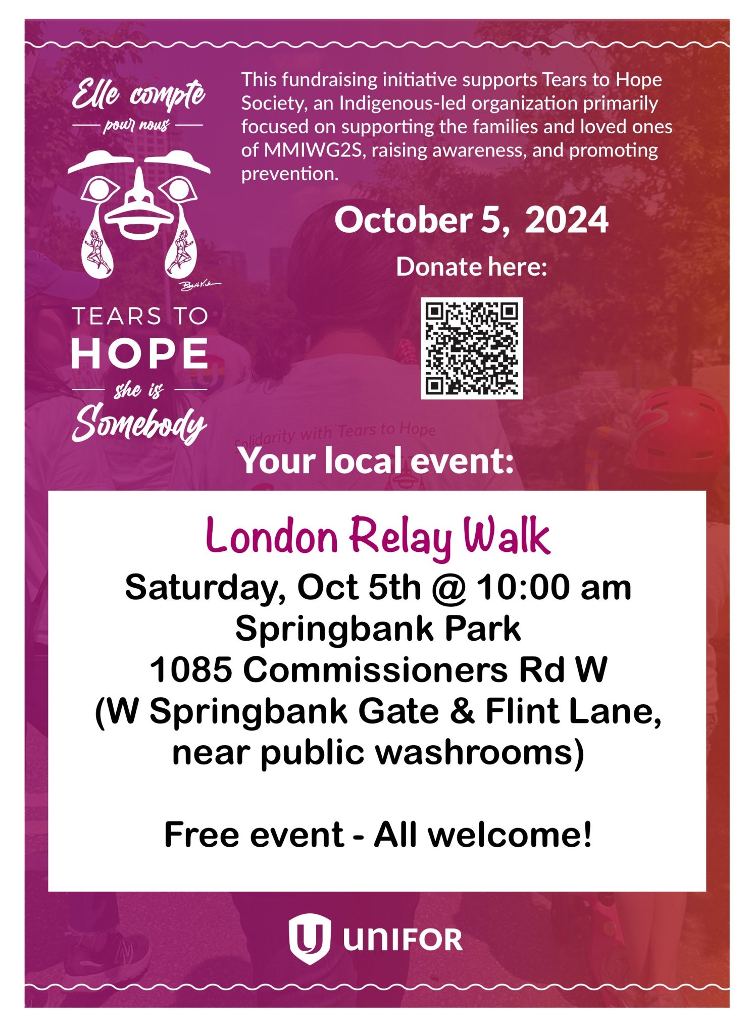 Tears to Hope Walk - Unifor Local 88