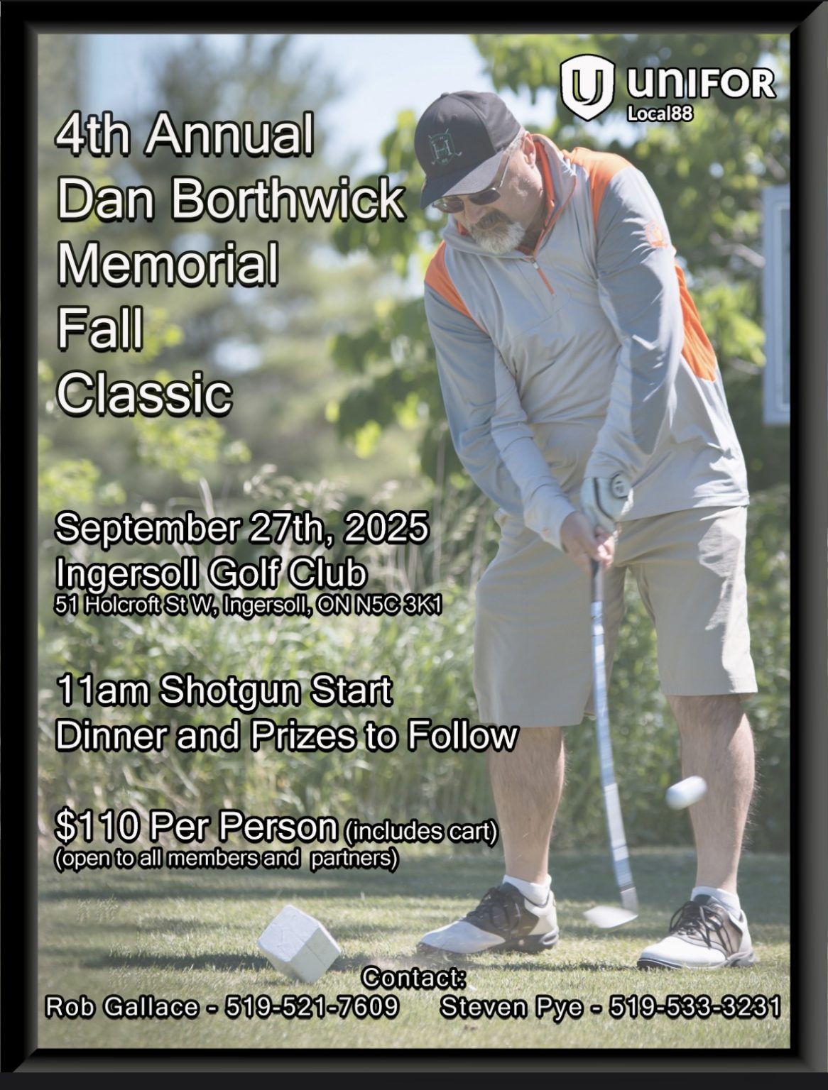 The 4th Annual Dan Borthwick Memorial Fall Classic Is Full - Unifor ...